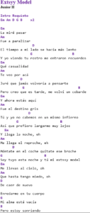 Extssy Model - Junior H Letra y Acordes en Guitarra