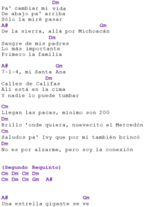 Clave Ali - Junior H Letra y Acordes en Guitarra